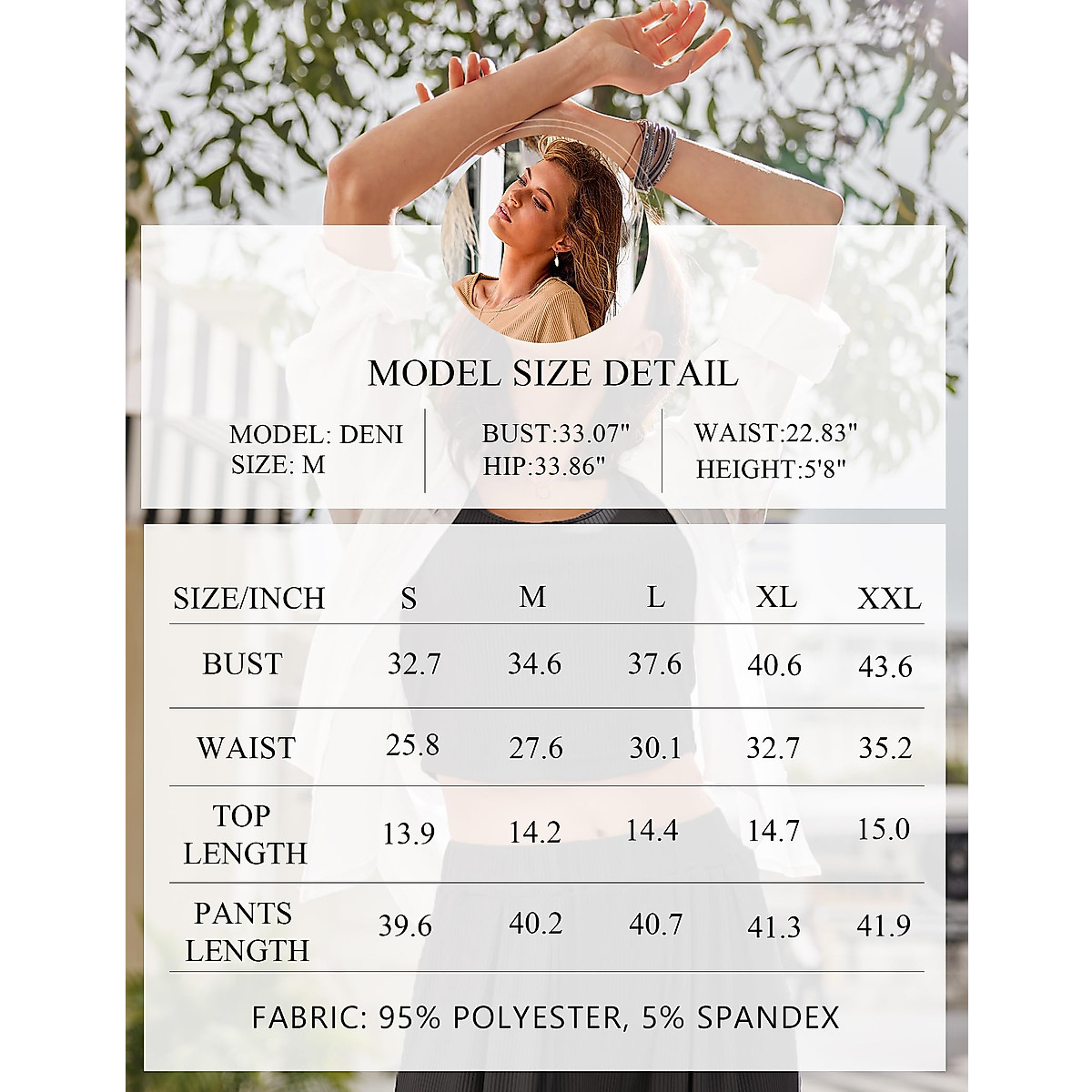 Ekouaer Women's 2 Piece Lounge Sets Short Sleeve Pajama Set Ribbed Knit Crop Top Wide Leg Pants Loungewear,Dark Gray,M