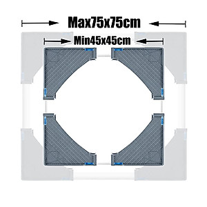 Adjustable Fridge Stand，Multi-Functional mini fridge stand adjustable base with wheels washer and dryer stand refrigerator stand (4 Wheels)