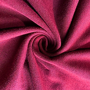 DANVOUY Womens T Shirt Casual Cotton Short Sleeve V-Neck Graphic T-Shirt Tops Tees Wine Red Large