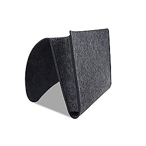 Fashion·LIFE Bedside Pocket Bedside Caddy Hanging Storage Bag Armrest Organizer Chair, Desk Sofa Slipcovers, TV Remote Controller Holder Table Cabinet Pouch,No Hole Grey