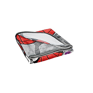 Spidey & His Amazing Friends Plush Throw Blanket - Measures 50 x 60 Inches - Kids Super Soft Fleece Bedding Features Ghost Spider Gwen & Miles Morales