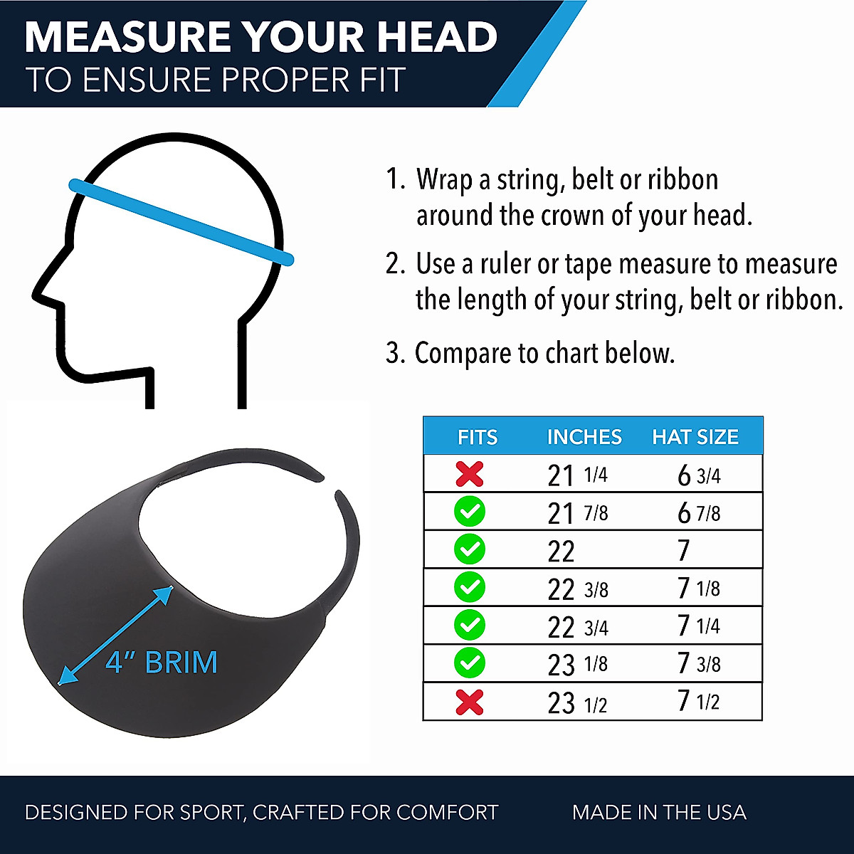 No Headache Women’s Sun Visor Round Brim Sun Visor Golf Visor Tennis Visor