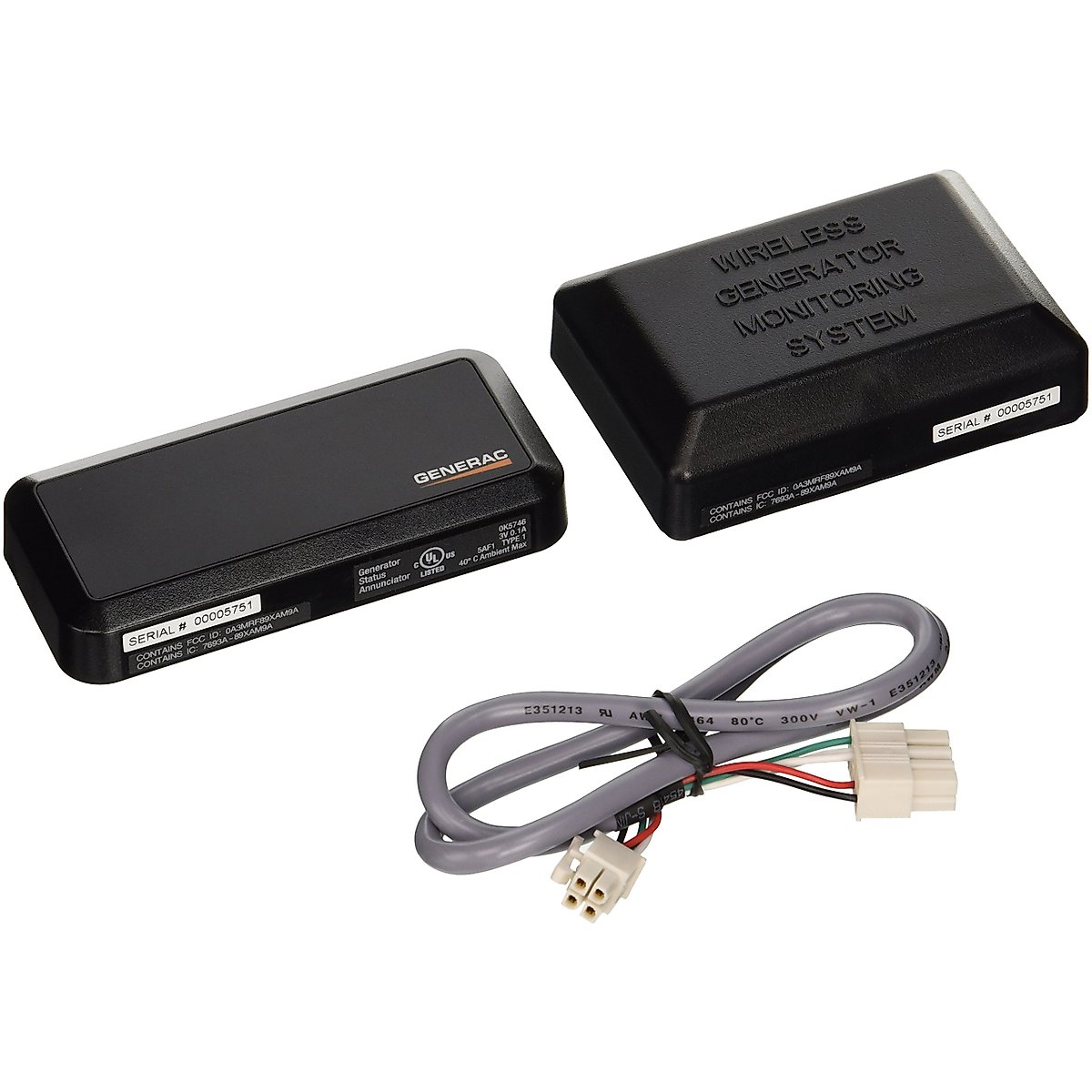 Generac 6664 Basic Wireless Remote in Home Monitor System for Standby Generators - Black