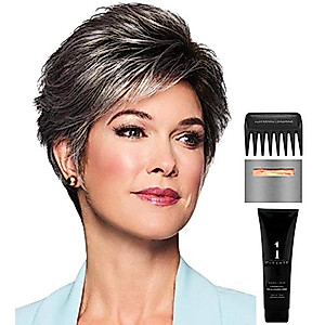 Bundle - 5 items: True Demure by Gabor, Christy's Wigs Q & A Booklet, 2oz Travel Size Wig Shampoo, Wig Cap & Wide Tooth Comb - Color: 23-101