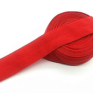 Herrmosa 3/4" 20mm Fold Over Elastic Bands Spandex Elastic Ribbon Kids Hair Tie DIY Sewing Lace Trim Waist Band Garment Accessory 2cm - Fruit Green - 1y