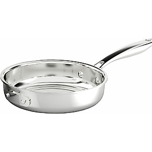 Nuwave Whole Body 3-Ply Stainless Steel Frying Pan Skillet 10", Premium 18/10, Even-Heating Tech&Heavy-Duty Construction,