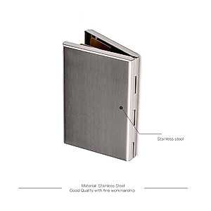 EASTNIGHTS RFID Credit Card Holder Metal Wallet Slim Credit Card Case Protector Business Card Holder for Women or Men