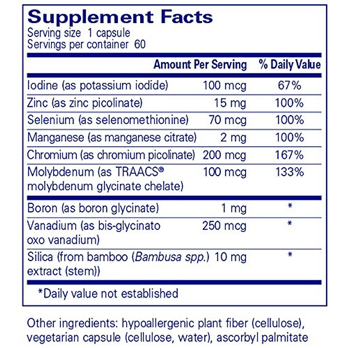 Pure Encapsulations - Trace Minerals - Essential Trace Mineral Blend to Support Metabolism and Cellular Function- 60 Capsules