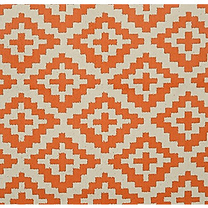 Garland Rug Southwest Area Rug, 5 x 7, Orange/Ivory