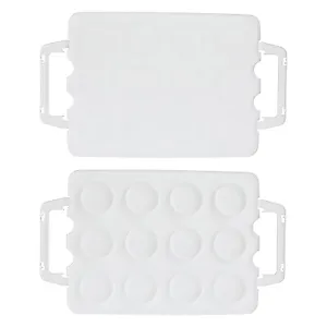 Juvale 2 Tier Cupcake Carrier for 24 Cupcakes, Transport Container with Lid for Muffins (13.5 x 10.25 x 7.5 In)