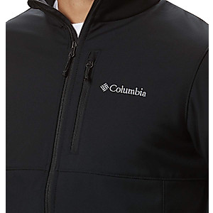 Columbia Men's Ascender Softshell Jacket, Black, Large Tall