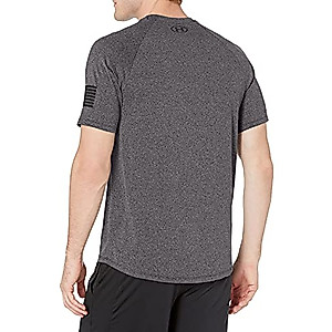 Under Armour mens Freedom Tech Short Sleeve T-Shirt , Carbon Black (021)/Black , Large