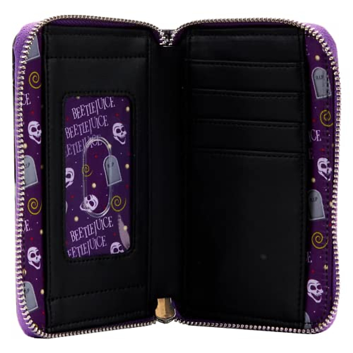 Loungefly Beetlejuice Icons Zip Around Wallet