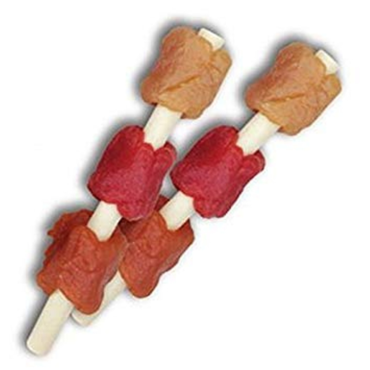 SmartBones Smart Kabobz, Treat Your Dog to a Rawhide-Free Chew Made With Real Chicken, Beef and Pork 12 Count (Pack of 1)