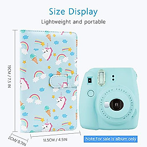 Ablus 96 Pockets Photo Album for Fujifilm Instax Mini 11 90 70 9 8+ 8 LiPlay Instant Camera, Polaroid Snap SnapTouch PIC-300 Z2300 Instant Camera & Zip Instant Printer(Unicorn)