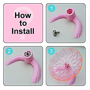 WishLotus Hamster Flying Saucer, Hamster Running Wheel Transparent Plastic Exercise Running Spinner Sports Wheel for Small Pet Like Hamster, Guinea Pig, Gerbils, Chinchillas (Pink)