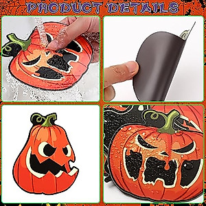 Halloween Magnetic Decorations Stickers, JULMELON 22pcs Pumpkin Bat Car Magnets Decorations Accessories for Halloween Party Supplies Fridge Car Garage Door Cruise Decor