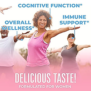 MaryRuth's Multivitamin for Women | USDA Organic | Sugar Free Womens Multivitamin | Liquid Vitamins for Women | Immune Support Liquid Liposomal | Cognitive Health & Mood Balance | Vegan | 15.22 Fl Oz
