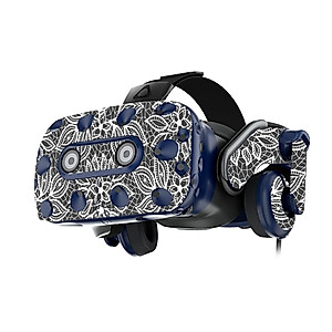 MightySkins Skin Compatible with HTC Vive Pro VR Headset - Floral Lace | Protective, Durable, and Unique Vinyl Decal wrap Cover | Easy to Apply, Remove, and Change Styles | Made in The USA