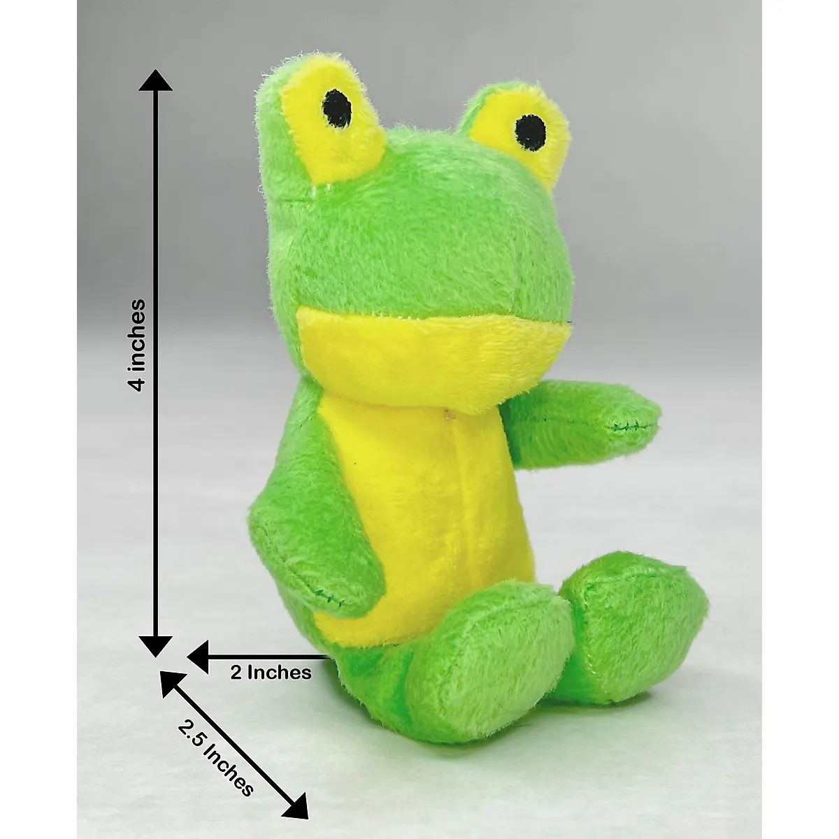 Glory To Dog TinyToy Green Frog Plush Dog Toy for Puppies and Small Dogs