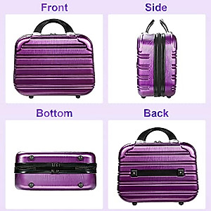 Feybaul Luggage Set 2PCS Suitcase PC+ABS Carry On Luggage with Spinner Wheel