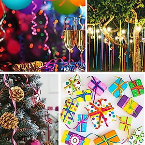 12 Colors Ribbons Ballon Double Face Curling Roll, 30 Yard Trim Embellishments Ribbon for Gift Wrapping Crafts Wedding Birthday DIY Bow Hair Accessories