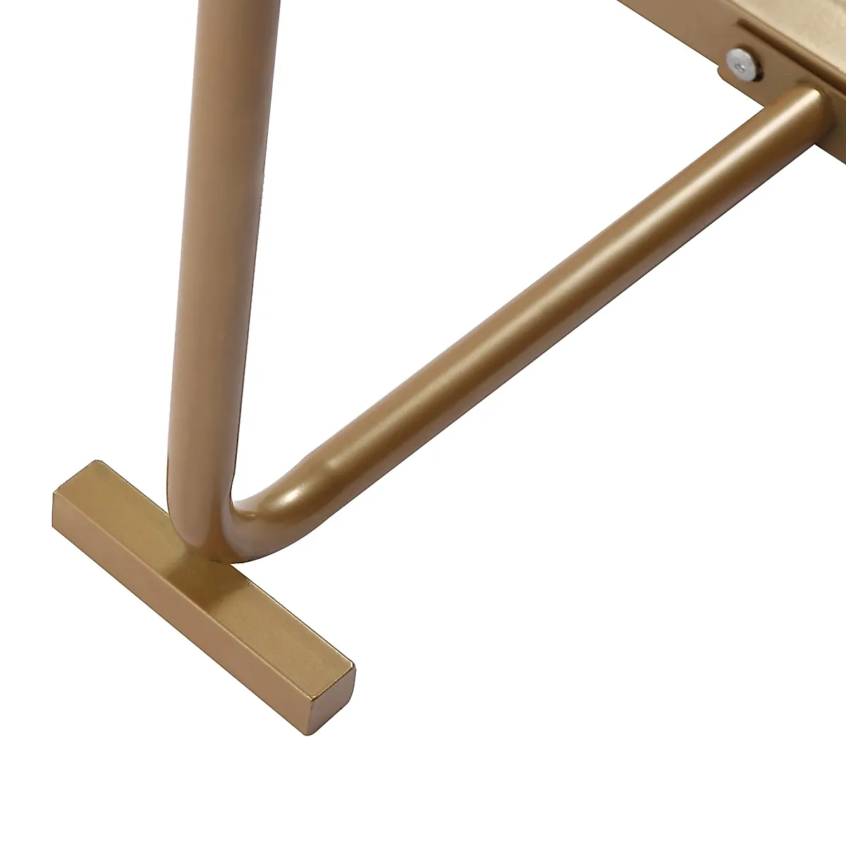 Modern C-Side Table for Couch - Small and Versatile End Table for Living Room or Bedroom - Perfect for Small Spaces - Ideal for Placing Electronic Devices and Drinks (Metal + Walnut)