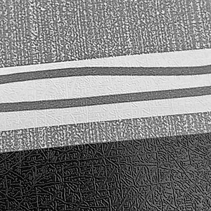 Yifely Black White Striped Furniture Paper Self-Adhesive Shelf Liner Countertop Sticker 17x118 Inches