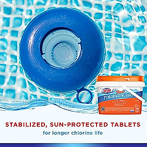 HTH 42043 Super 3" Chlorinating Tablets Swimming Pool Chlorine, 8 lbs