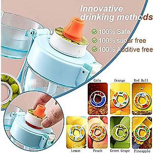 Air Up Water Bottle, 650ML Fruit Fragrance Water Bottle with 4 Air Up Flavour Pods, 0% Sugar Water Cup BPA Free, Sports Water Cup Suitable for Gym and Outdoor Sports (Black+4 Pods)