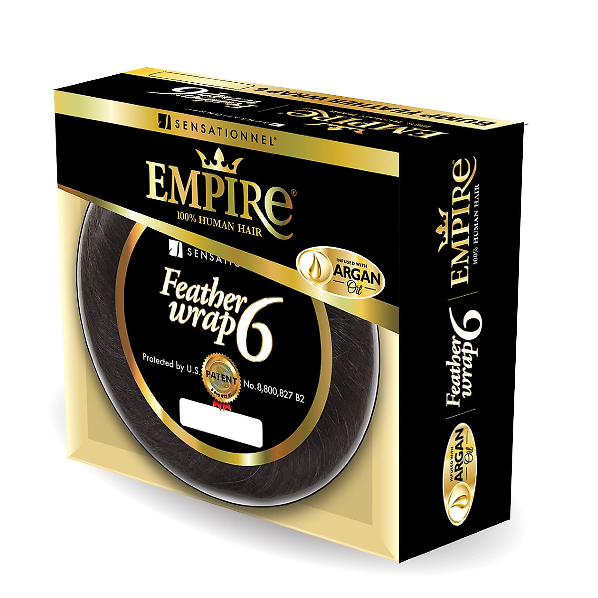 Sensationnel Empire Bump Weaving Hair - Feather Wrap 6 Inch Human Hair Weave (613 BLONDE)