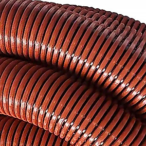Puri Tech 1.5 Inch Diameter x 50 Feet Long Heavy Duty Commercial Grade Vacuum Hose for In-Ground Swimming Pools with UV and Chemical Protection