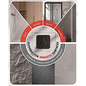 Adhesive Hooks Heavy Duty 22lb(Max) Wall Hooks, 5 Pack Self Adhesive Damage Free Utility Hooks Stainless Steel for Towel Coat Robe, Waterproof Oilproof Rustproof for Bathroom Shower Kitchen Office