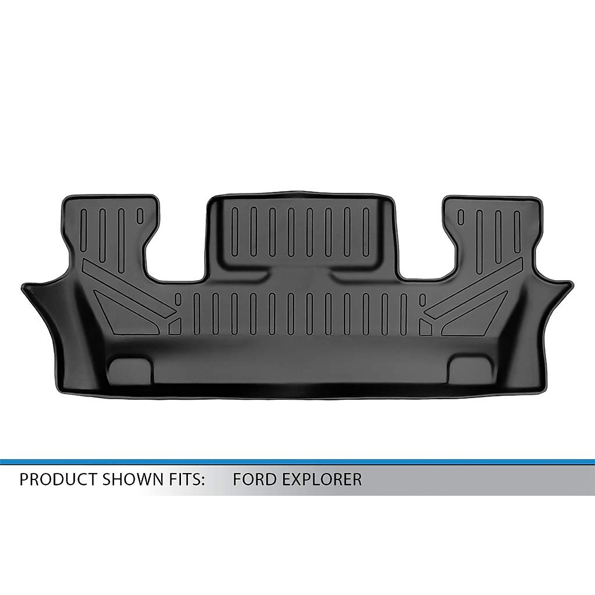 MAXLINER Custom Fit Floor Mats 3rd Row Liner Black Compatible with 2020-2023 Ford Explorer with 2nd Row Bucket Seats