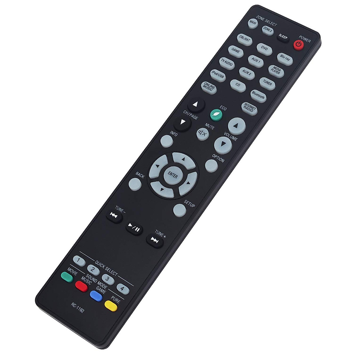 RC-1192 Replacement Remote Control Applicable for Denon AV Receiver AVR-X3100W AVR-X2100W AVR-X3200W AVR-S900W AVR-X2200W AVR-S910W AVR-X5200W AVR-X3300W
