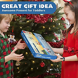 Wooden Toddlers Puzzles Transportation Shape Puzzle Toys for Travel Airplane Portable Montessori Toys for Boys Girls 3-4 Year Old Baby Gifts Pack of 4 with Drawstring Bag