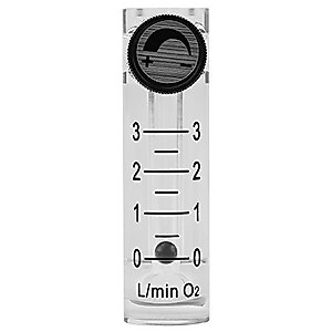 LZQ-2 Flowmeter 0-3LPM Flow Meter Gas Flowmeter with Control Valve for Measuring Controlling Gas Flow