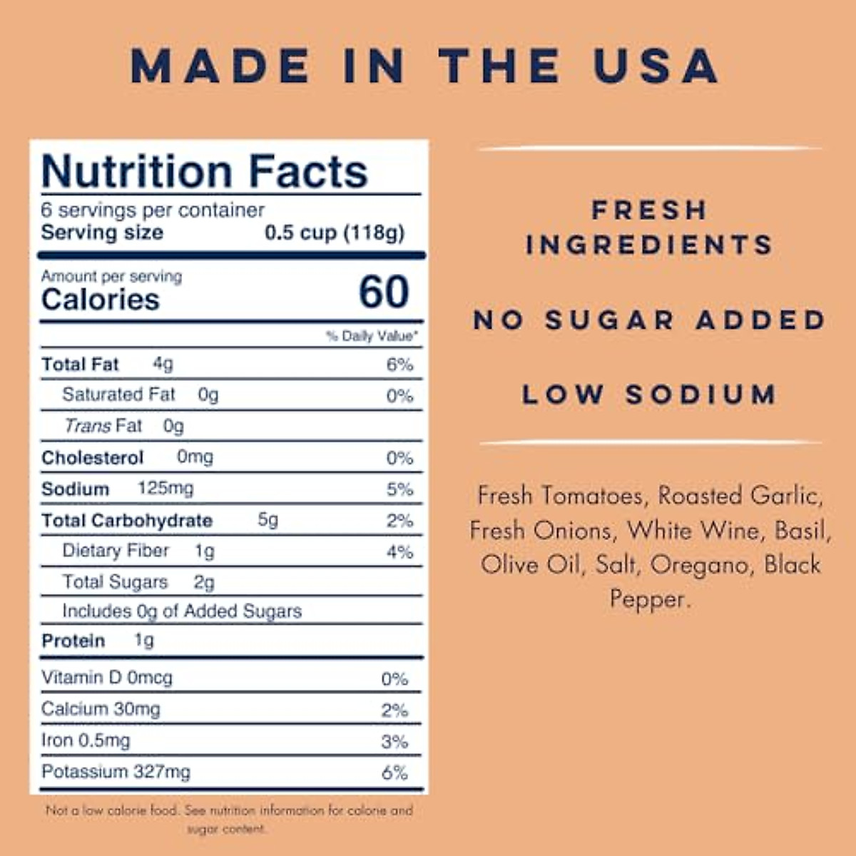 Yo Mama's Foods Keto Roasted Garlic Pasta Sauce - Pack of (2) - Vegan, No Sugar Added, Low Carb, Low Sodium, Gluten Free, Paleo Friendly, and Made with Fresh Non-GMO Tomatoes!