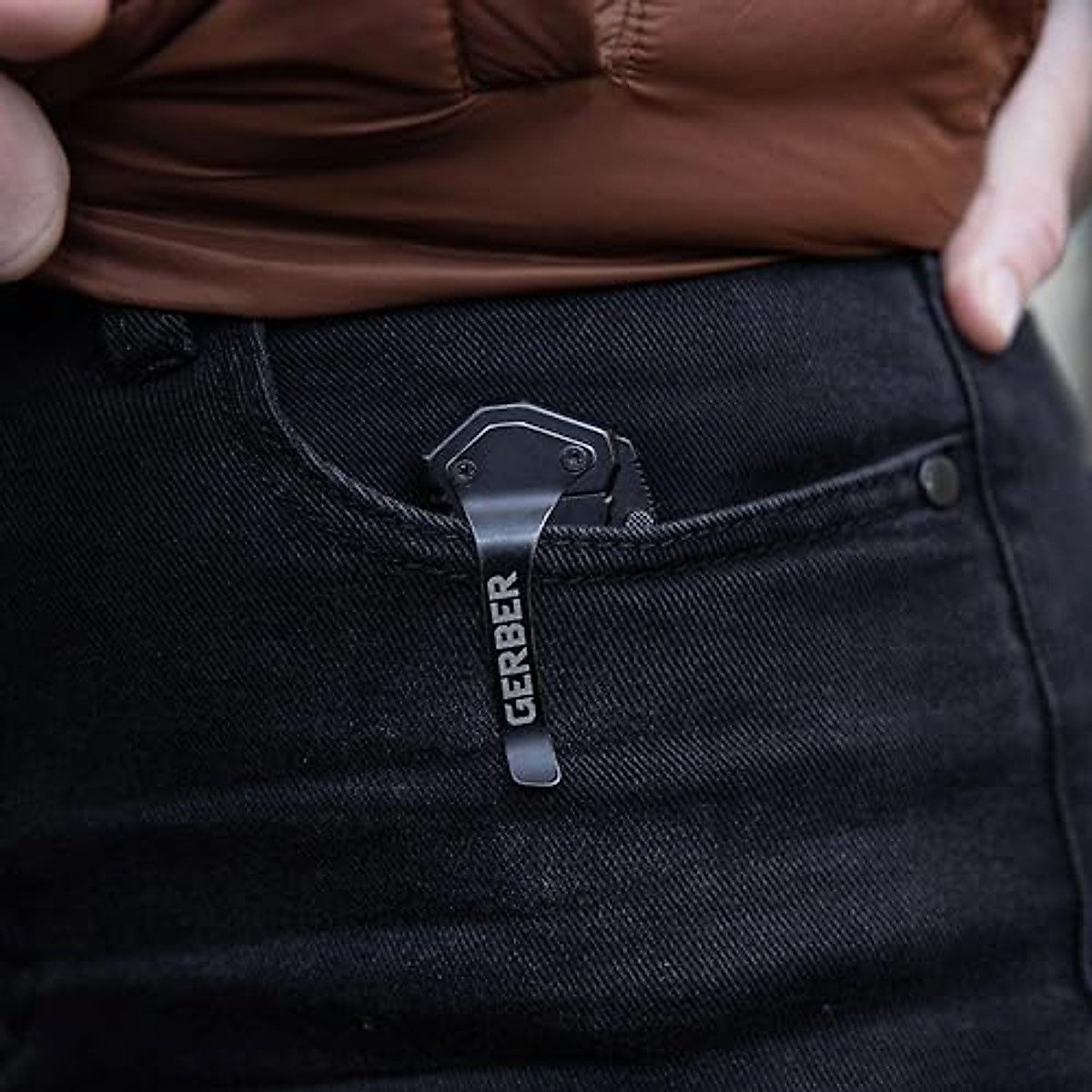 Gerber Gear Swagger Knife, Serrated Edge, Drop Point [31-000594]