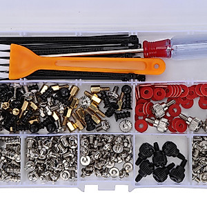 330Pcs Computer Screws Assortment Kit, PC Case/Motherboard/Hard Drive/Cooling Fan/Monitor Standoffs Screws Replacement Kit