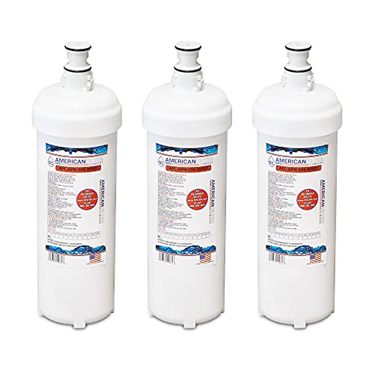 3 Pack AFC Brand, water filter, Model # AFC-APH-104-9000S, Compatible with Cuno (R) HF20-MS Filter