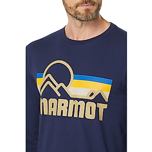MARMOT Men's Coastal Long Sleeve T-Shirt, Arctic Navy, Medium