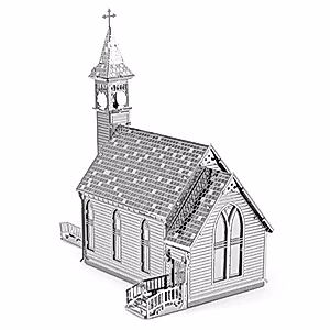 Fascinations Metal Earth Old Country Church 3D Metal Model Kit