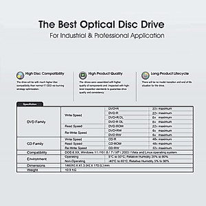 Digital Liteon IHAS122 22X SATA CD DVD/RW Dual Layer Internal Burner Drive Writer - Black (Bulk – Drive only)