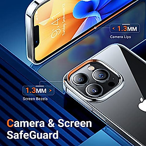 TORRAS Crystal Clear iPhone 13 Pro Max Case, [Long Lasting Clarity] Ultra-Thin Slim Fit iPhone 13 Pro Max Phone Case, Soft Silicone Cover Phone Cases for iPhone 13 Pro Max 6.7 inch, Crystal Clear