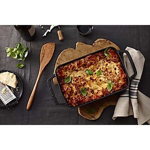 Staub Cast Iron 12-inch x 8-inch Roasting Pan - Matte Black, Made in France