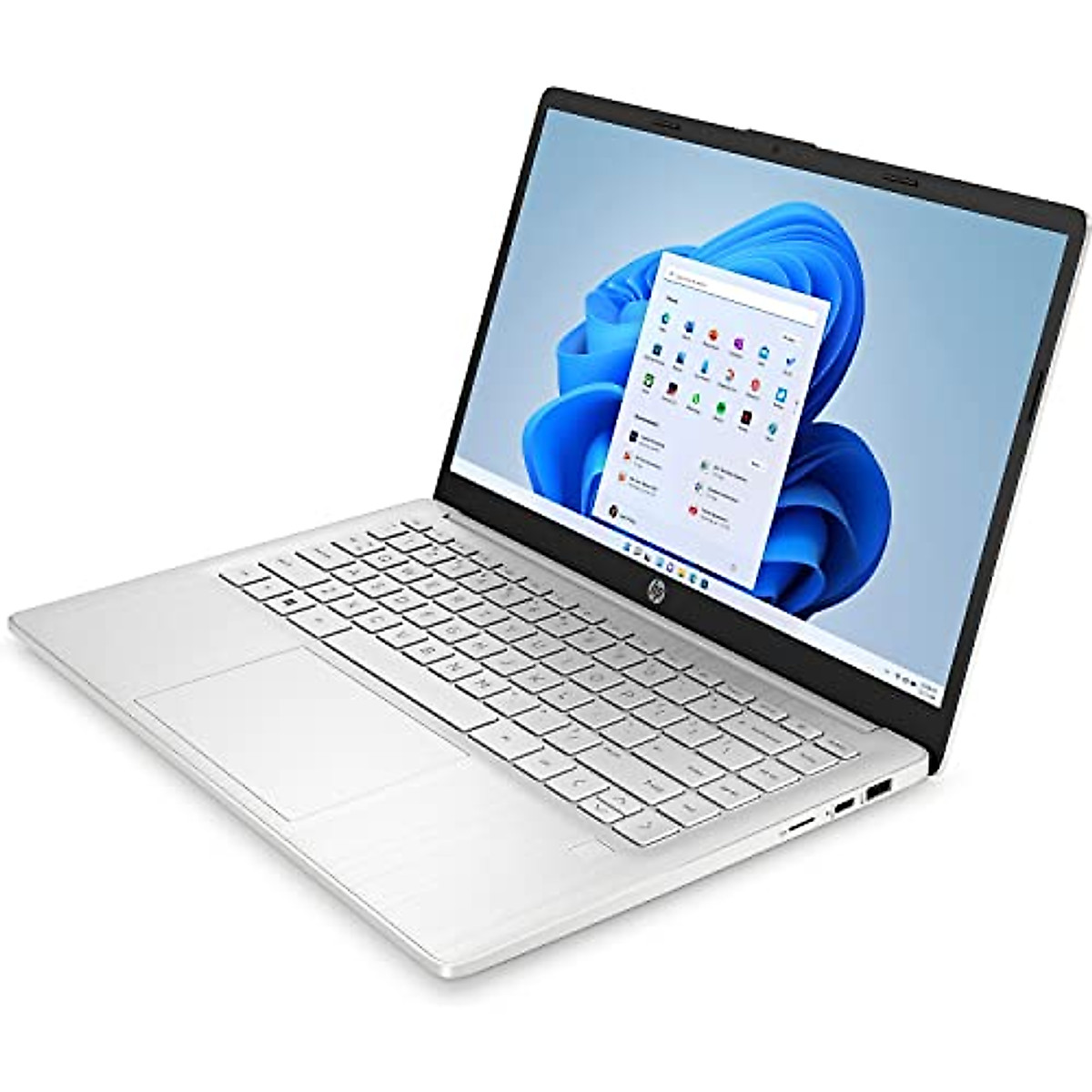 HP Laptop 14-ed0123wm 14" FHD Touchscreen, Qualcomm Snapdragon 7c, Qualcomm Adreno 618 GPU, 8GB LPDDR4x RAM, 128GB eMMC Storage, Windows 11 Home, Natural Silver (Renewed)