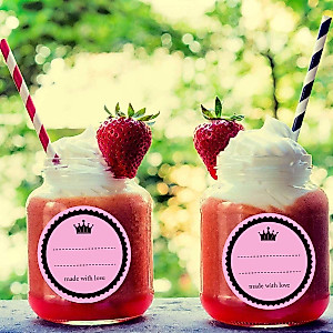 YOUOK 2 Inch Round Canning Jar Stickers, Self Adhesive Canning Supplies Stickers Labels, Homemade Food Storage Jam Labels for Mason Jar/Canning Lids (500 Pcs Per Roll)