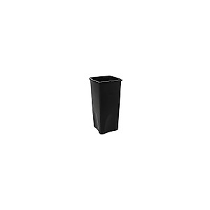 23 gal. Square Black Trash Can