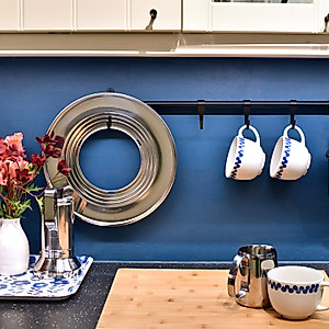 Large Bamboo Steamer Ring Adapter - Stainless Steel - fits 8 to 13 inches Steamers and Pots - 10 Paper Liners included